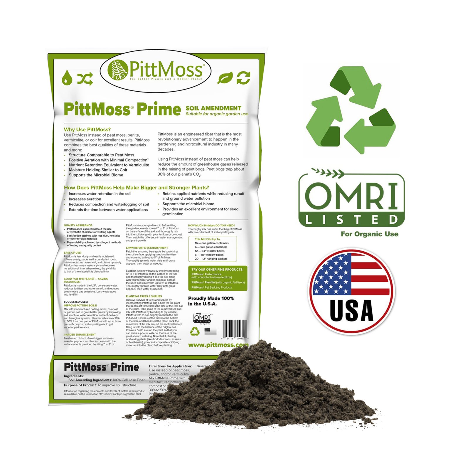 Prime Organic Soil Conditioner - PittMoss