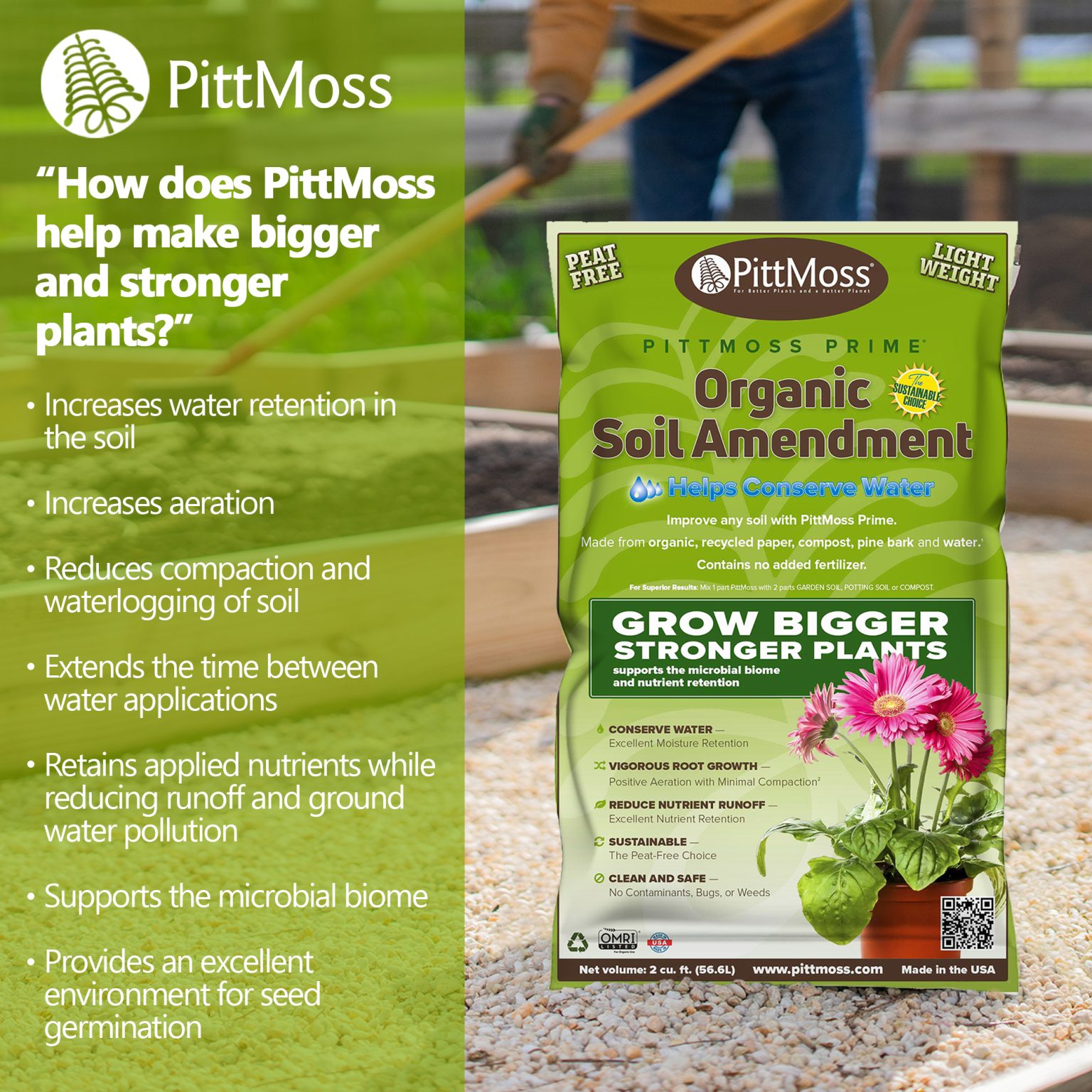 Prime Organic Soil Conditioner - PittMoss